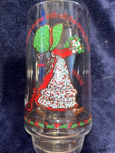 Vintage HOLLY HOBBIE Drinking Glass Coca Cola "Merry Christmas" Limited ...