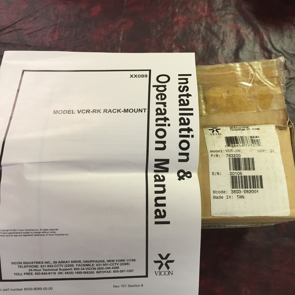 VICON VCR-RK RACK MOUNT - NEW | eBay