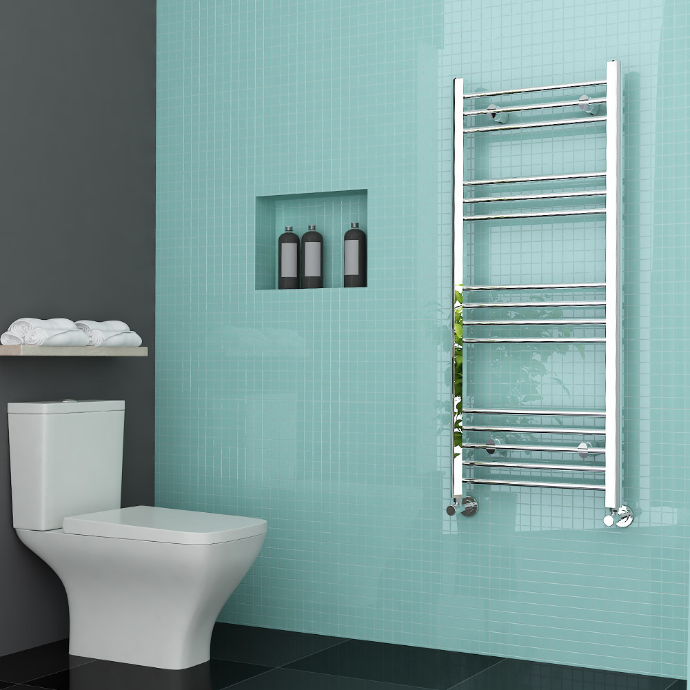 Designer Radiator Flat Panel Oval Column Towel Rail Tall Upright ...