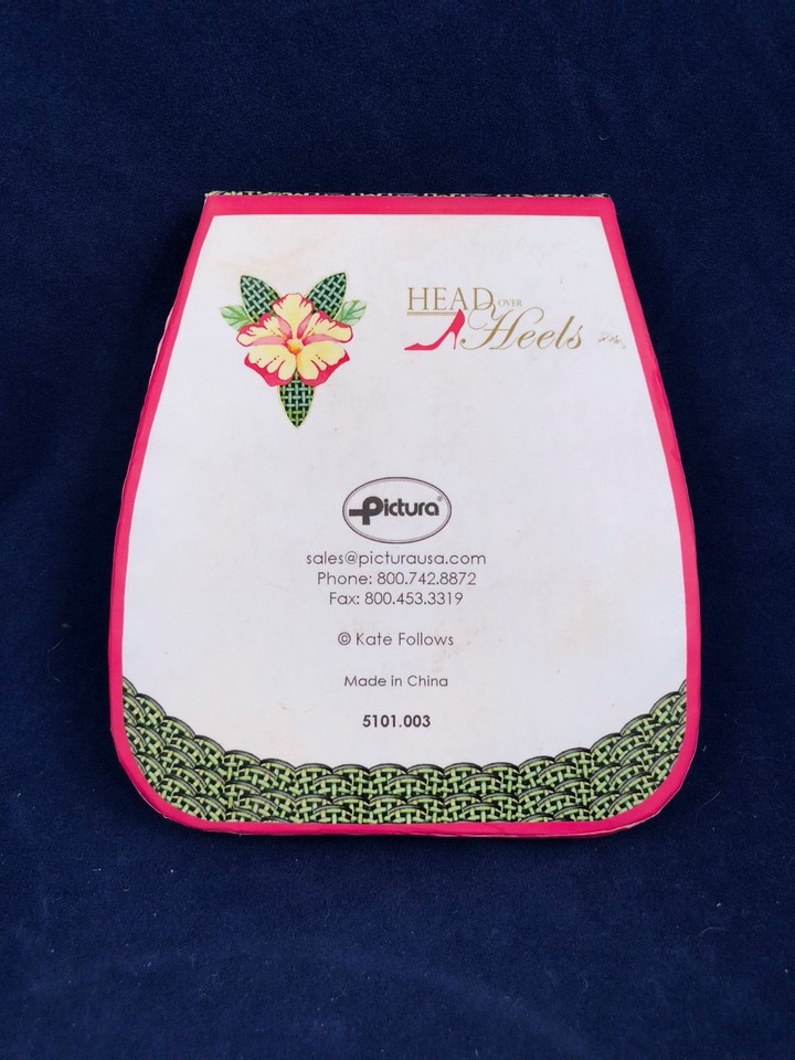 Head Over Heels Purse Compact Double Mirror Stiletto's Flowers Hibiscus ...