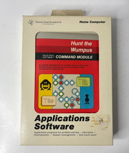 Hunt The Wumpus Game Cartridge & Book Texas Instruments NOS | eBay