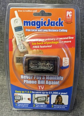 Magic Jack USB PC to Phone Jack Free Local And Long Distance Calling ...