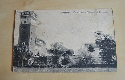 Postcard Vercelli Castle Roasenda Traveled from 1927 Subalpine | eBay