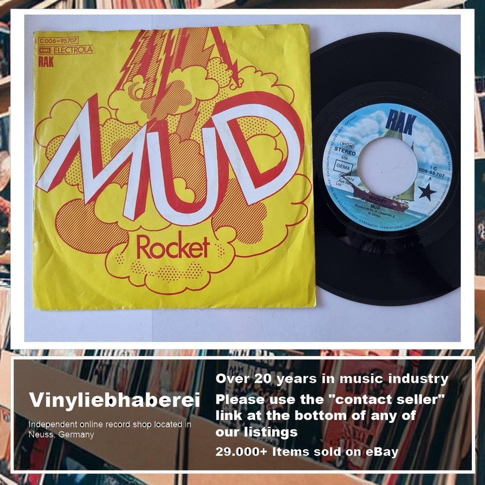 Mud - Rocket 7'' Vinyl Germany | eBay Australia