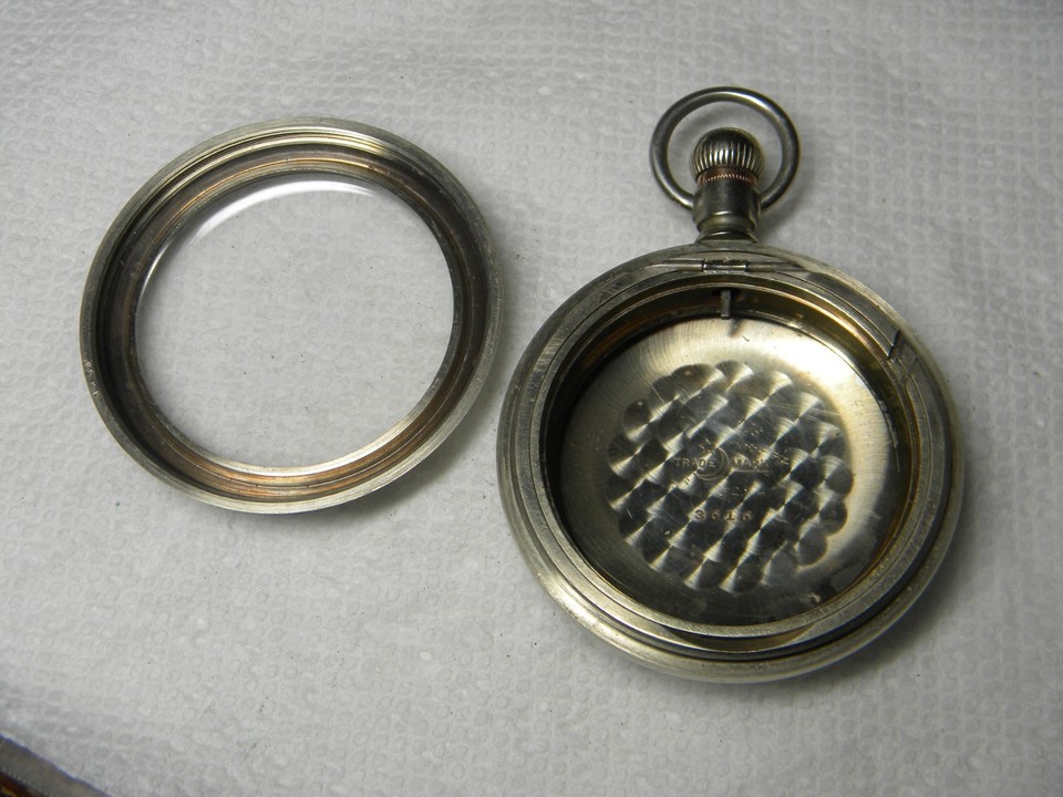 Crescent 18S 18 Size Swing-Out Pocket Watch Case to Restore or Parts SN ...