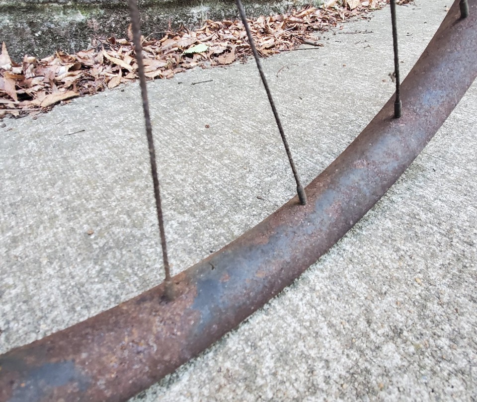 Antique 1890's Bicycle Victor Overman Straight Pull Hub Trap Door Front ...