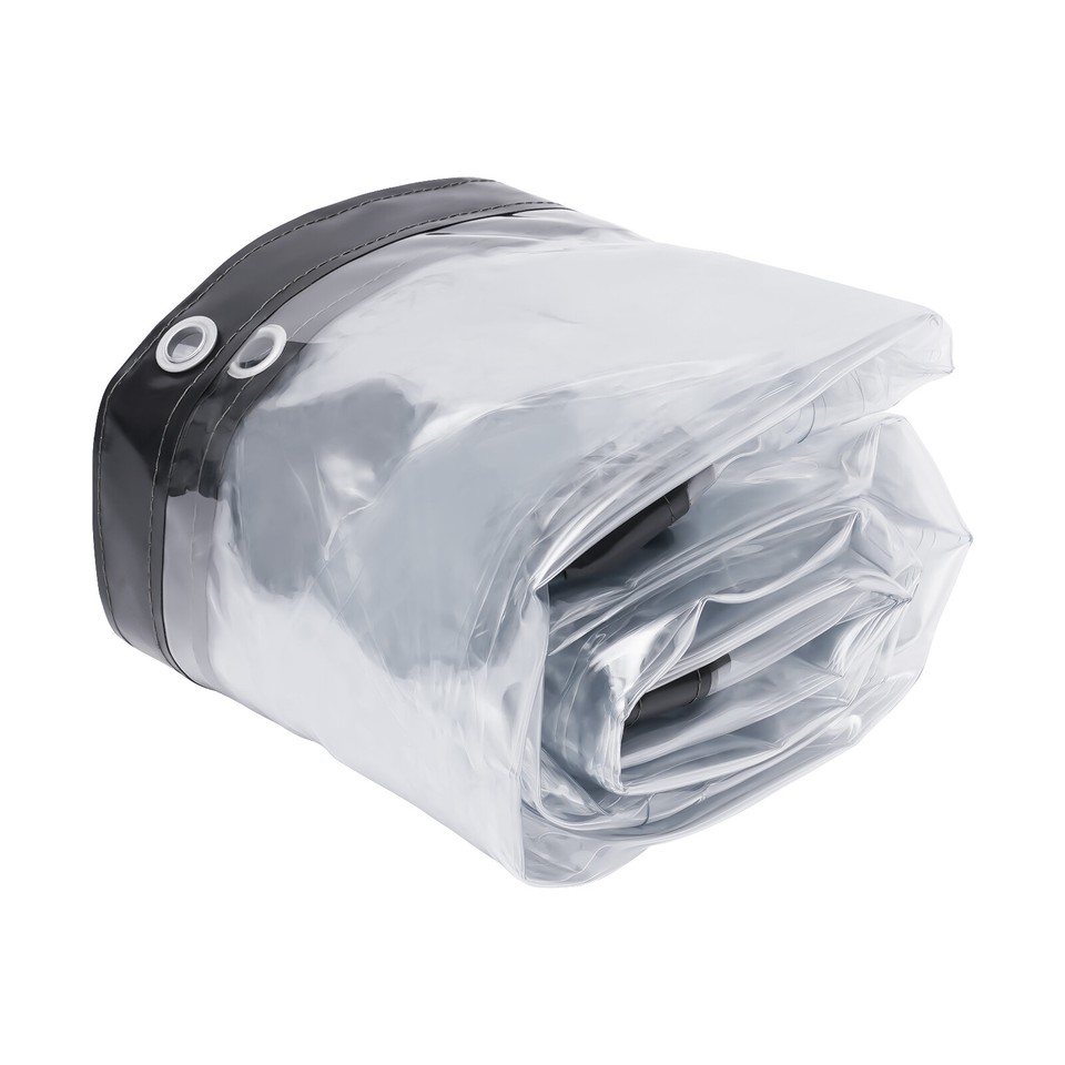 2.5m × 3m Transparent PVC Tarpaulin - Waterproof, Durable Outdoor Cover ...