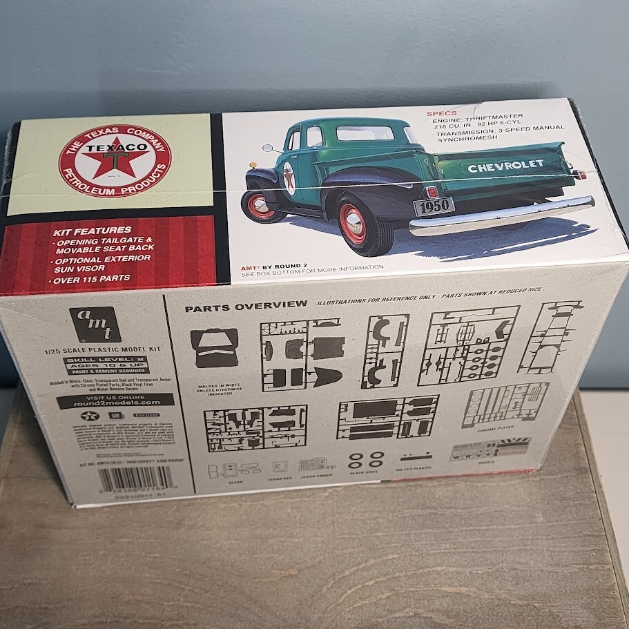 AMT 1950 Chevrolet 3100 pickup truck model kit 1/25 scale | eBay