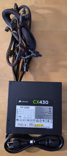 CORSAIR CX430 430W 80 PLUS BRONZE Active PFC ATX12V & EPS12V Power ...