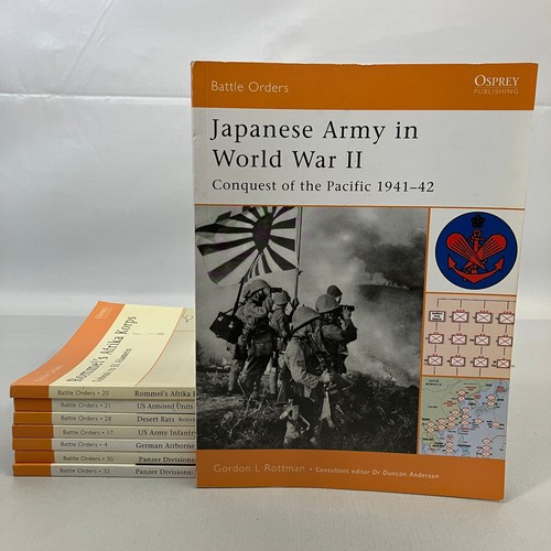 World War II Battle Orders 8 Book Lot Japanese Army US Infantry Panzer ...