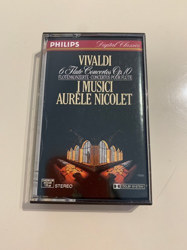 Vivaldi I Musici Aurèle Nicolet 6 flute concertos op 10/ Cassette Audio ...