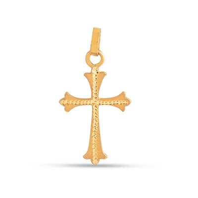 22 K 916 Hallmarked Solid Gold Holy Cross Pendent Beautifully Hand ...