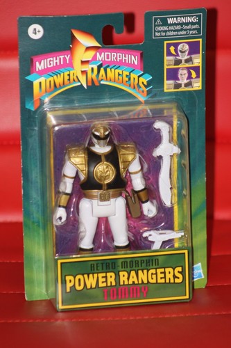 Hasbro Power Rangers Retro Auto Morphin White Ranger Tommy Oliver ...