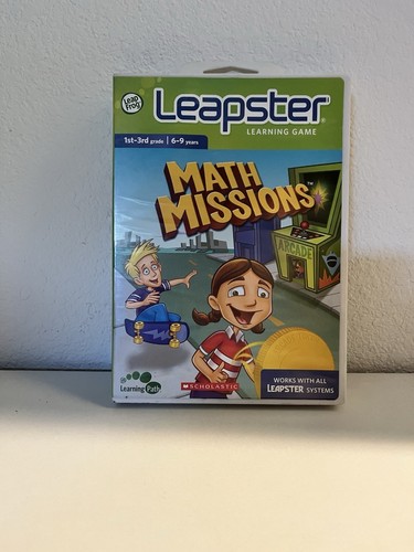 LeapFrog Leapster Math Missions Learning Game Scholastic 1st-3rd Grade ...