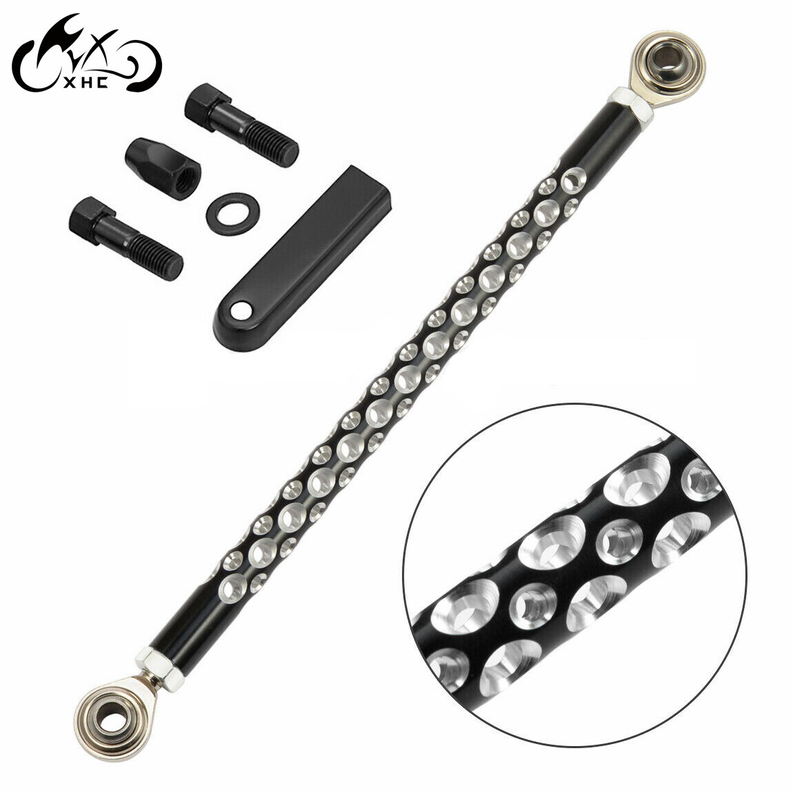 Black Gear Shift Linkage Shifter Link Rod For Harley Heritage Softail ...