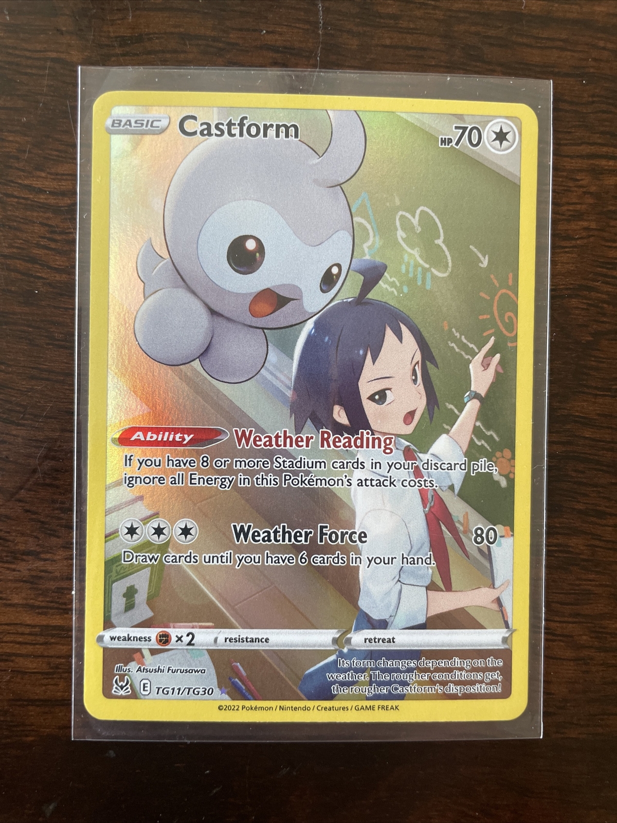 2022 Castform Full Art Trainer Gallery Ultra Rare TG11/TG30 Lost Origin ...