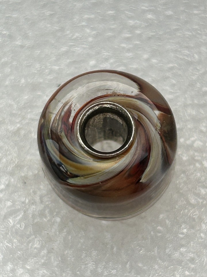 RACHEL BANJO BEADS Lampwork Bead. Fits Trollbeads Bracelet. 12mm X 12mm ...