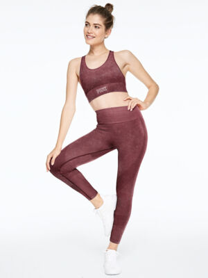 Victoria's Secret PINK SEAMLESS WORKOUT TIGHT, Size L, Ravishing Rubi ...