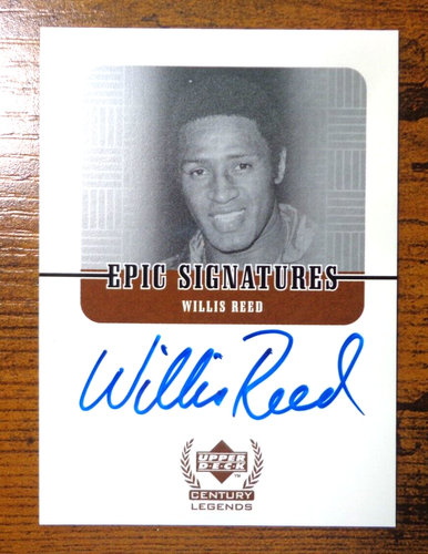 1999-00 Upper Deck Century Legends Willis Reed #WR Autograph Signature ...