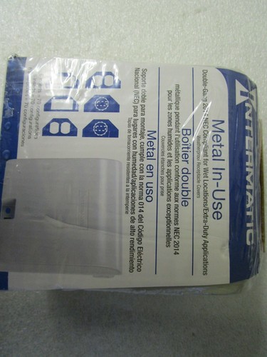 Intermatic WP1030MXD Metal In Use Weatherproof Receptacle Covers 2 Gang ...