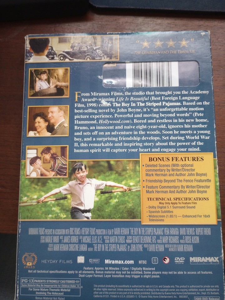 The Boy in the Striped Pajamas [DVD] with slipcover | eBay