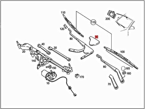 Genuine MERCEDES A209 C209 CL203 S203 W203 C-CLASS W203 Cap 2038240749 ...