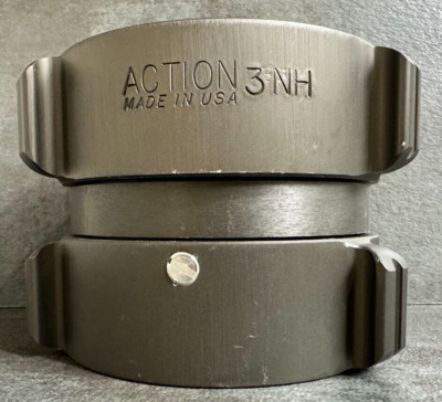 Aluminum Fire Hose Thread Adapter, 3" F.NST Swivel x 3" F.NST Rocker ...