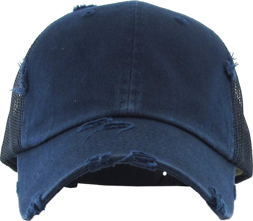 Vintage Distressed Mesh Back Dad Hat Baseball Cap Unconstructed | eBay
