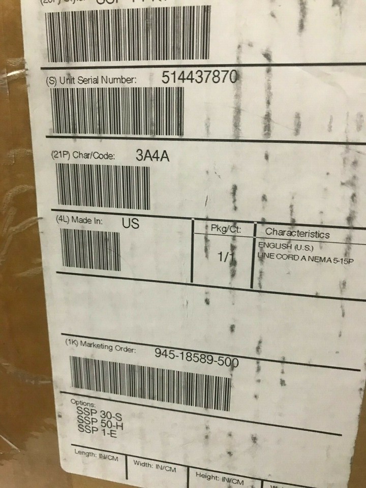 Unisys SSP1-PKT SmartSource 30dpm Check Scanner SSP13050-PKG | eBay