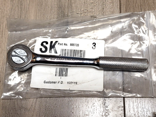 SK 3/8" dr Professional High Polish DT80 Double Tooth Ratchet 7-1/4 ...