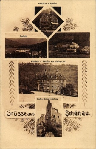 Ak Schönau am Königssee Oberbayern, Gasthaus, Pension zur schönen ...