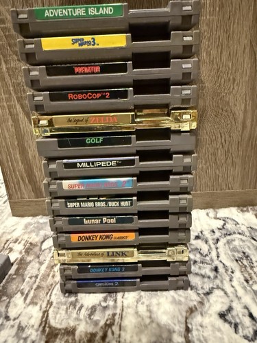 Vintage Nintendo Game Lot Of NES 80s Mario Zelda And More Tested See ...