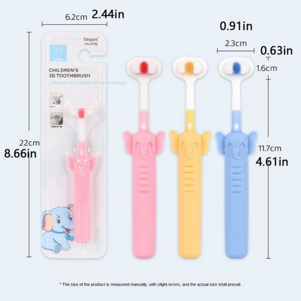 Soft Fur V-shaped Three-sided Toothbrush Student | eBay