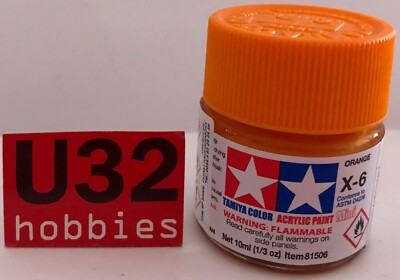 Tamiya 81506 X-6 Peinture Acrylique Orange Brillant Modélisme 10Ml | eBay