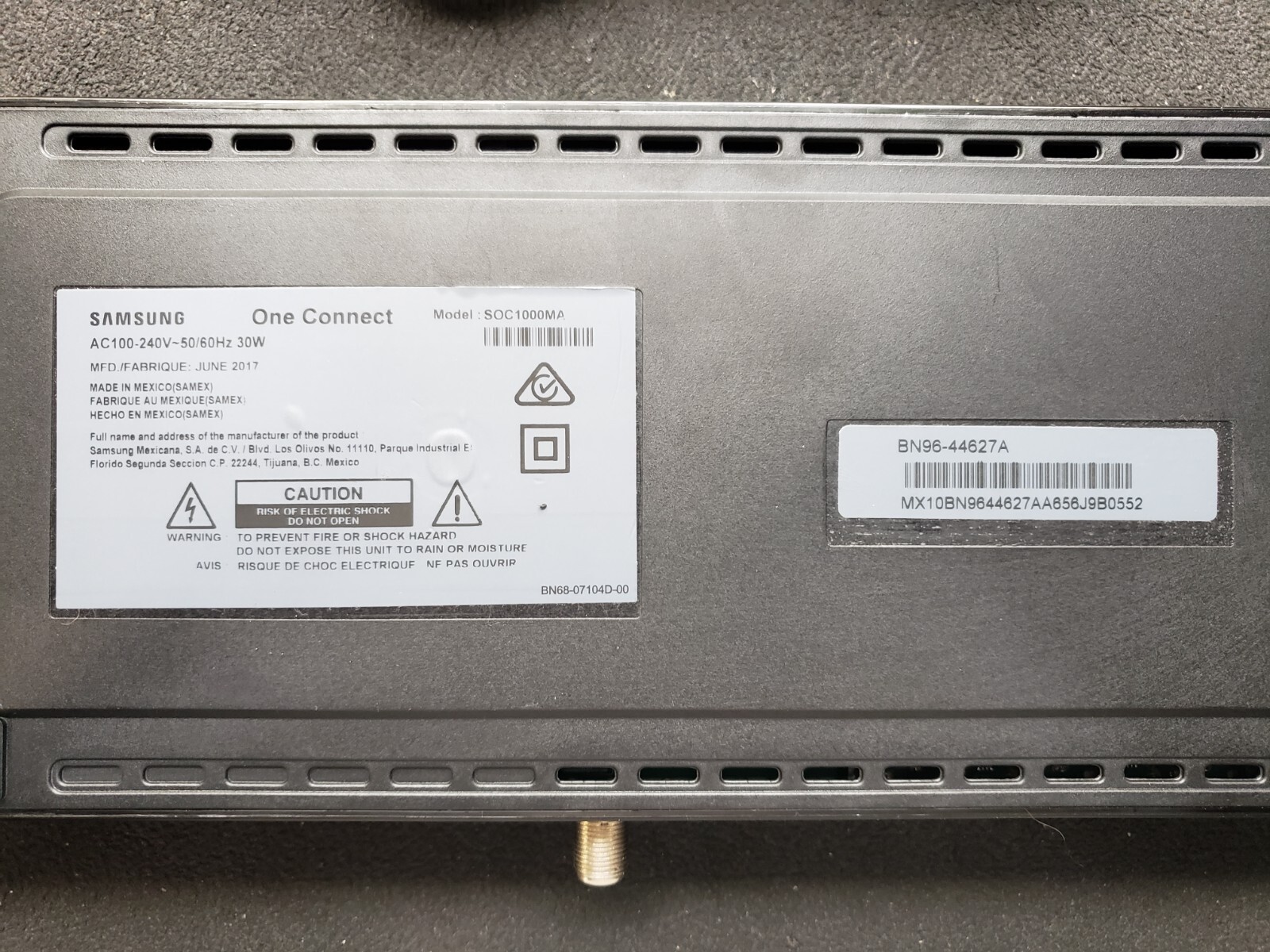 Samsung BN96-44627A One Connect Box for Samsung QN75Q7F for sale online ...