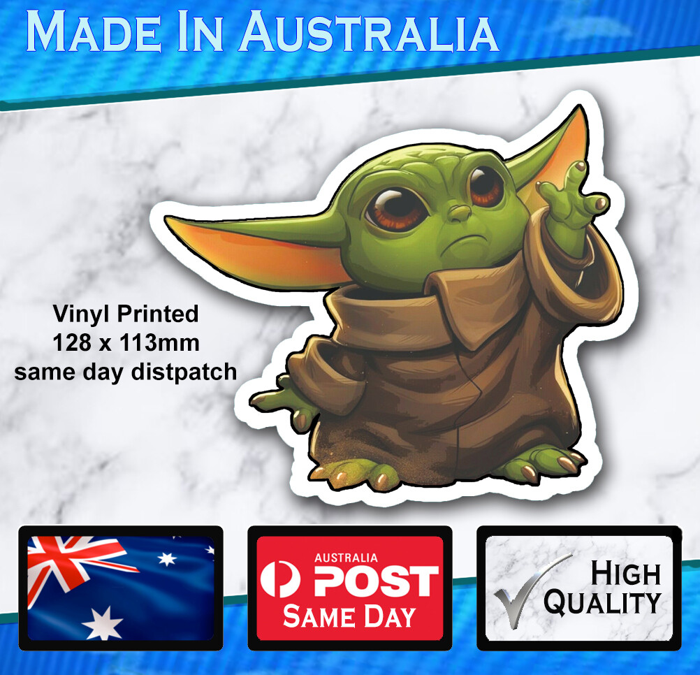 baby Yoda sticker decal Printed car Grogu sticker - funny Star Wars ...