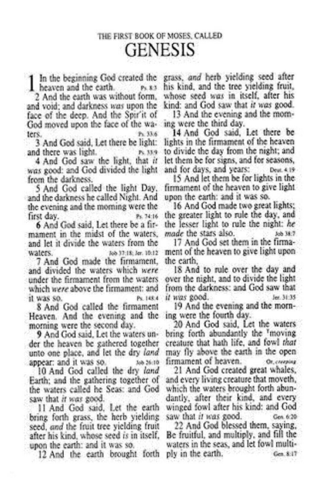 KJV Bible Military Green Lthr-Look Large Print Compact BRAND NEW in ...
