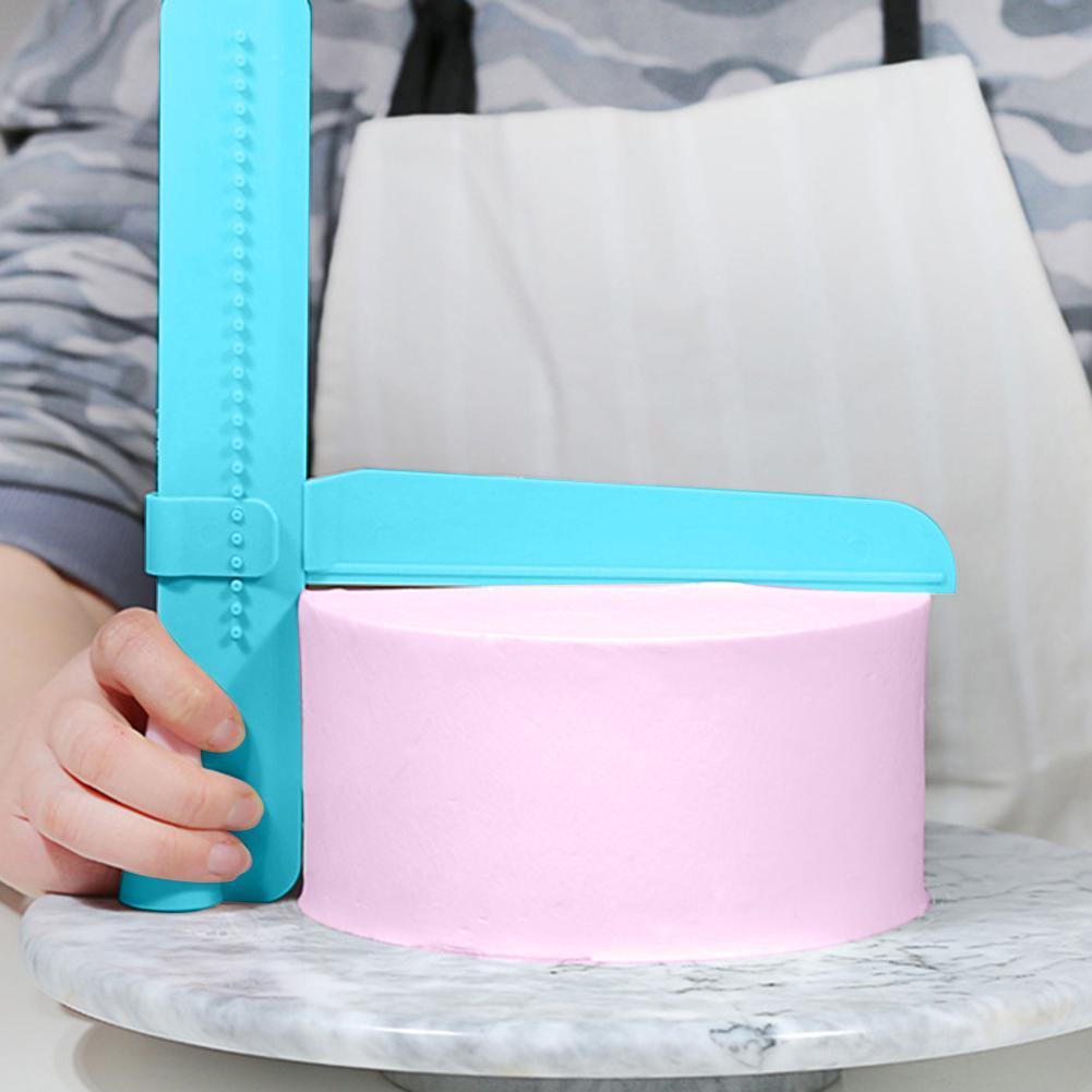 Adjustable Turning Fondant Cake Sugar Leveling Device Cream Scraper ...