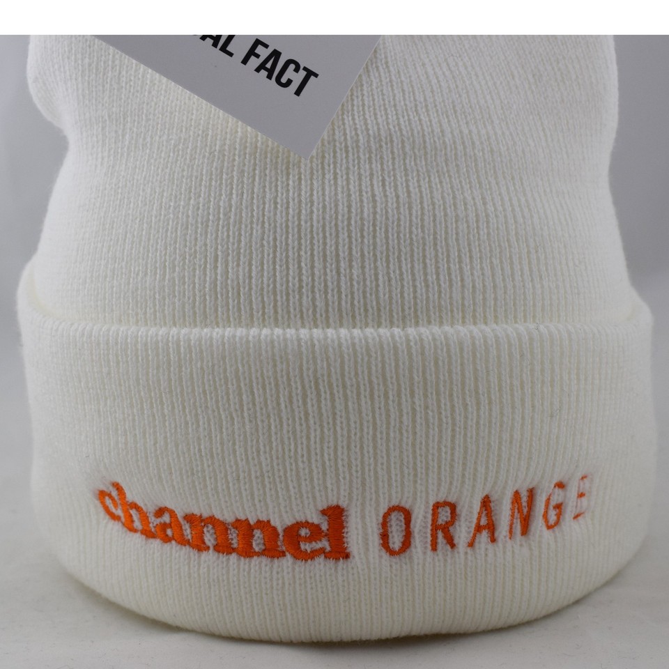 Actual Fact Channel Orange Hip Hop Roll Up White Beanie Hat | eBay UK