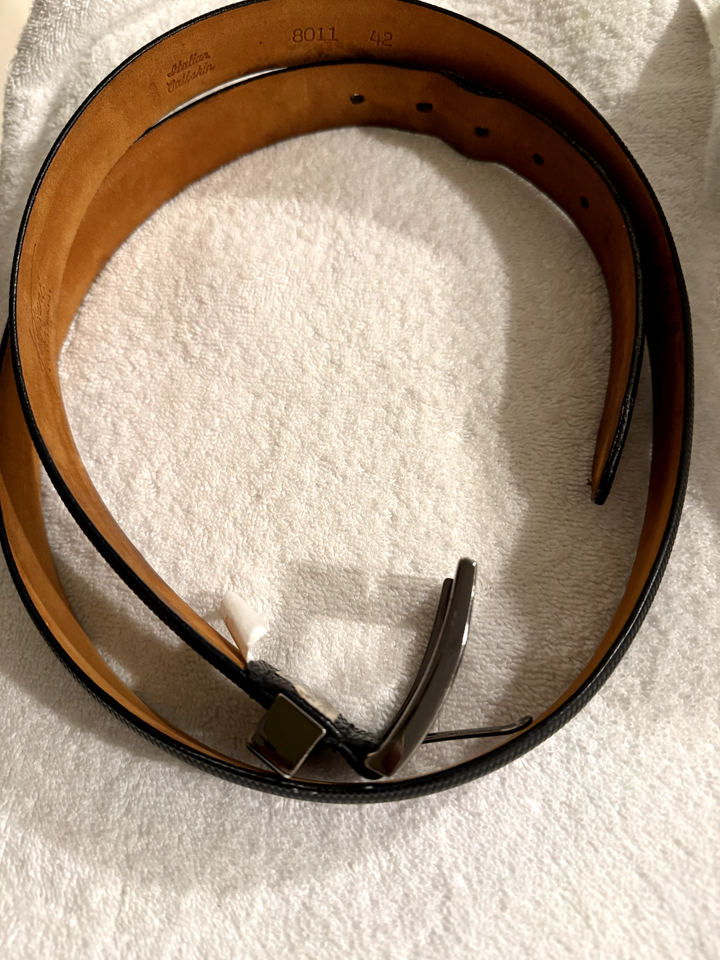 AMAZING LIMITED EDITION REMO TULLIANI BROWN LEATHER CALFSKIN BELT | eBay