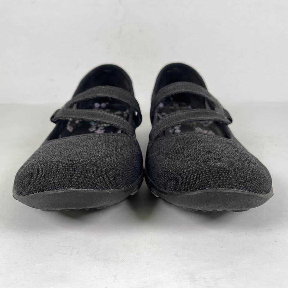 Skechers Breathe Easy Lucky Lady Mary Jane Womens Size 9.5 Black Slip ...