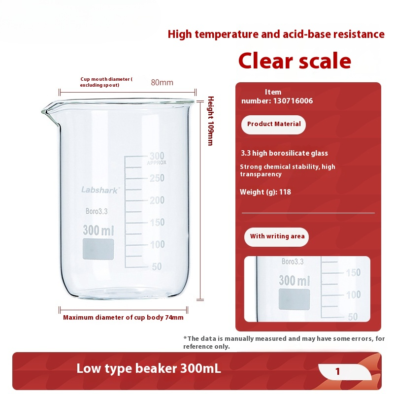 50-5000ml Glass Beakers Low/High Form with Scale, Heat Resistant | eBay