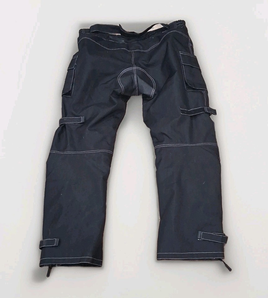 Men’s Wicked Stock Armored Motor Cycle Pants Black Size XXL Short 40x30 ...