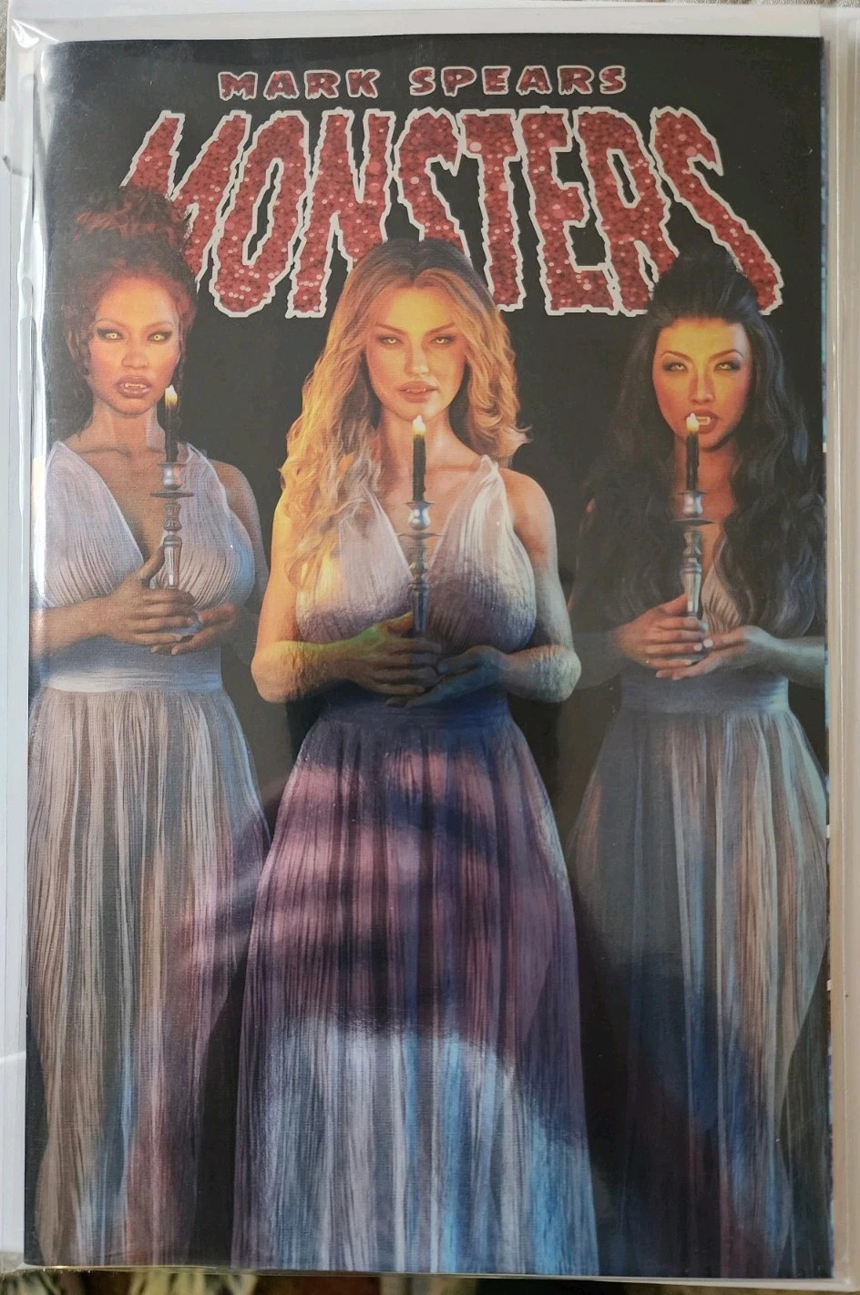 🧌Mark Spears: Monsters #8, A64 Foil Variant 1:666 Tinsel & Terror Foil ...