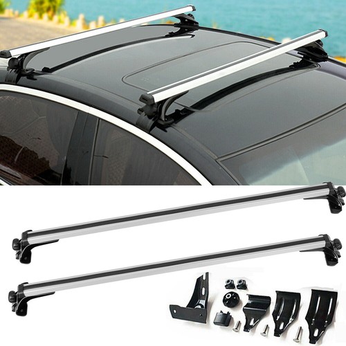Universal 48" Car Top Roof Rack Cross Bar Luggage Cargo Carrier w/3 ...