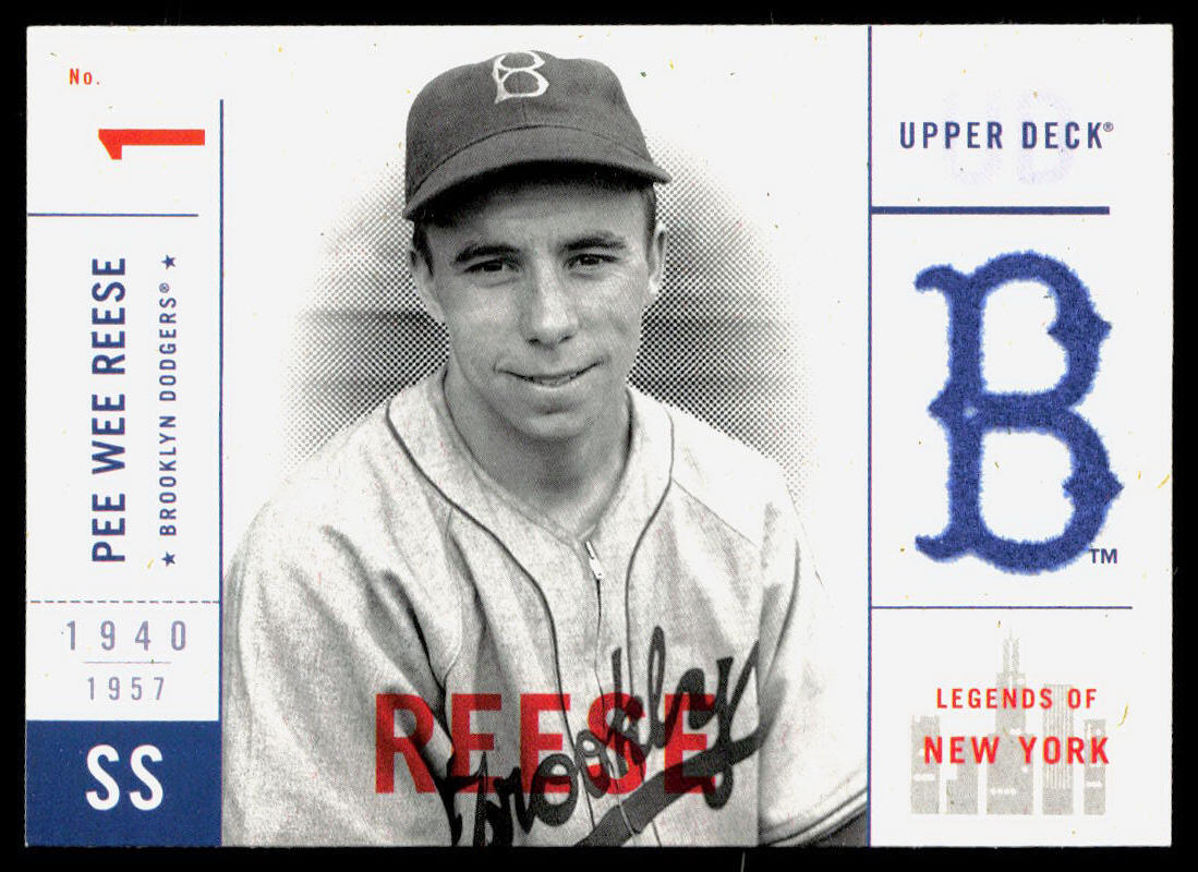 2001 Upper Deck Legends of New York - Pee Wee Reese #6 for sale online ...