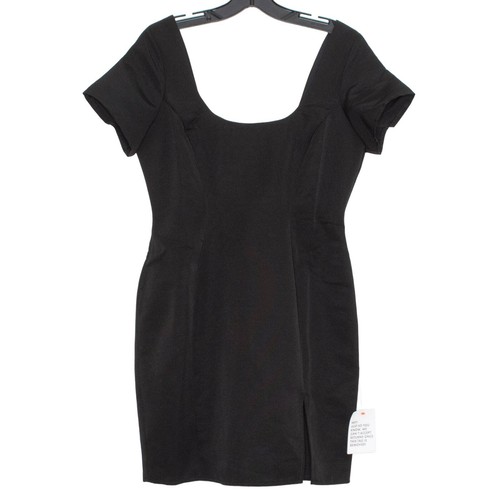NWT ASOS Design Womens Dress Little Black Mini Sheath Short Sleeve Size ...