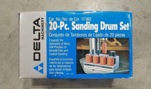 Delta Machinery 20-Pc. Sanding Drum Set 17-962 | eBay