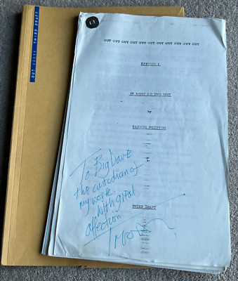 Trevor Preston's HAND SIGNED Script Episode 1 of Out 1978 TV Crime ...
