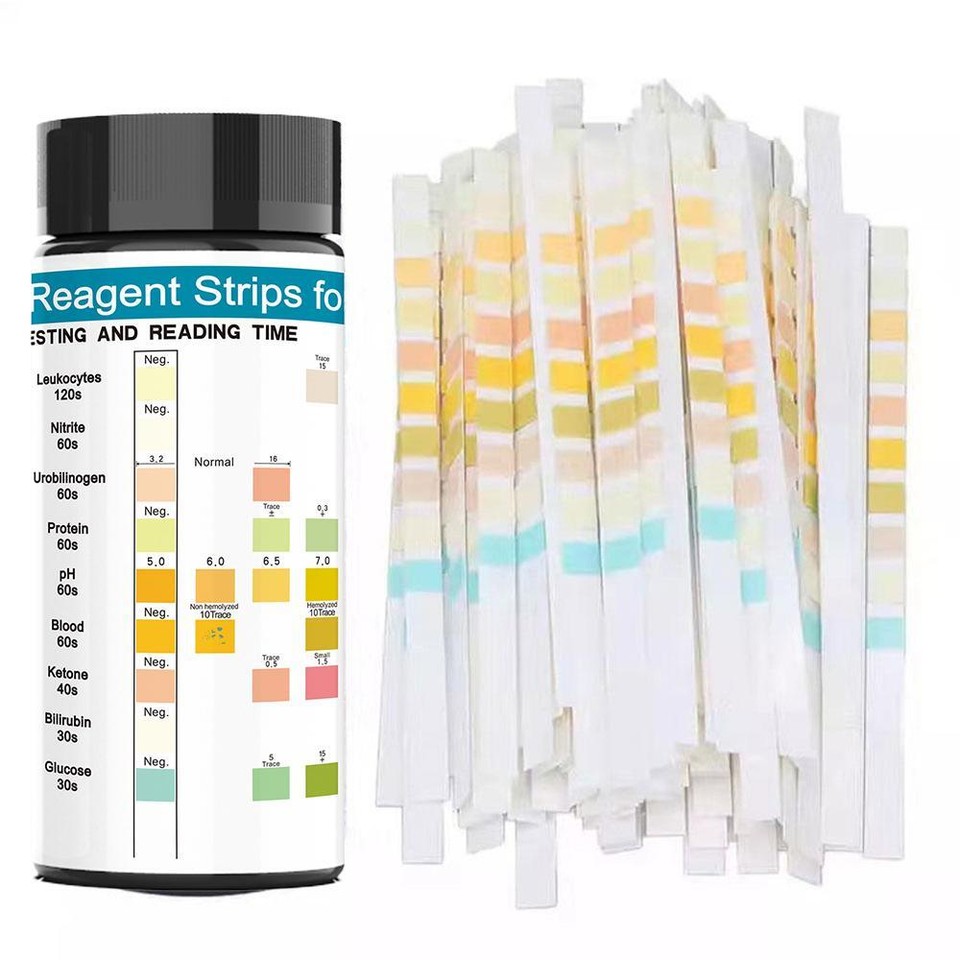 100 Pieces Urine Sample Test Strip Dipstick Parameter Urinalysis PH ...